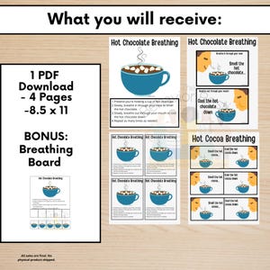 Hot Chocolate Breathing Strategy: Calming Visual for Kids (printable ...