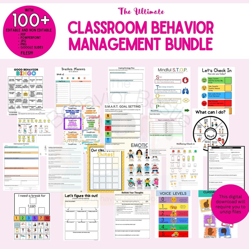 Classroom Behavior Management Bundle Classroom Behavior Toolkit ...