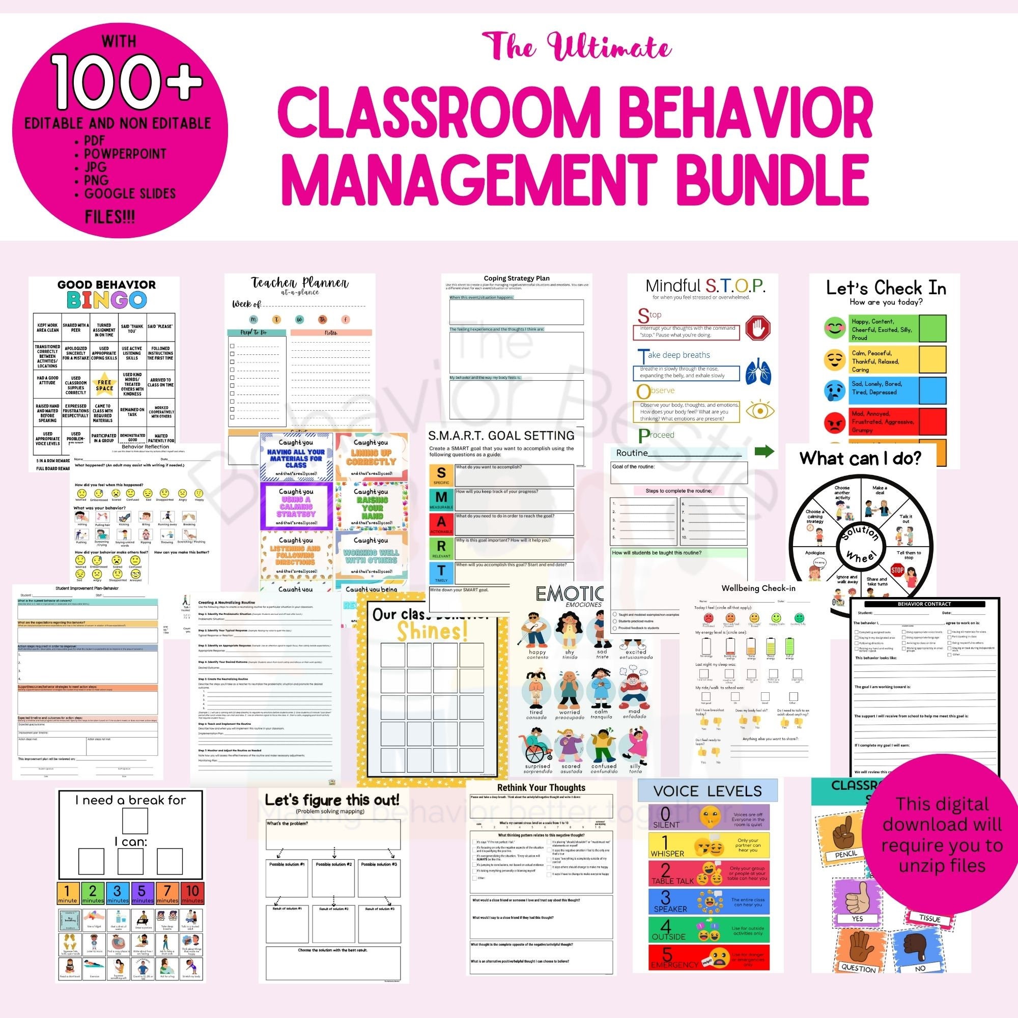 Classroom Behavior Management Bundle Classroom Behavior Toolkit ...