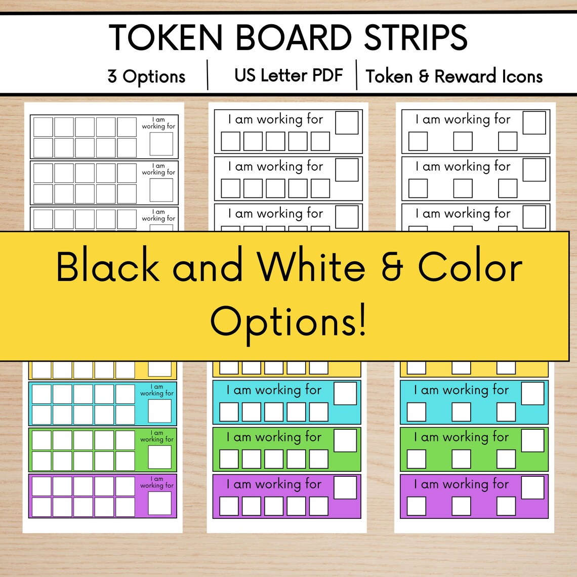 Printable Token Boards, Kids Reward Chart, Token Boards for Speech, ABA ...