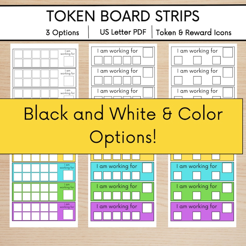 Printable Token Board: Kids Reward Chart, ABA Therapy (digital Download ...