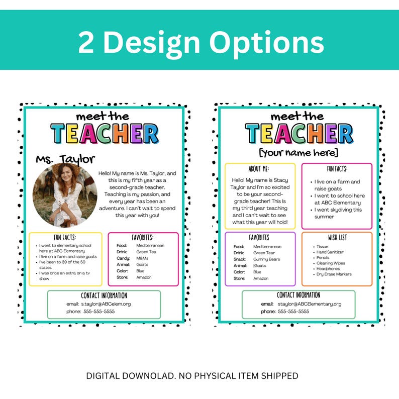 Editable Meet the Teacher Template: Canva, Google Slides, Powerpoint ...