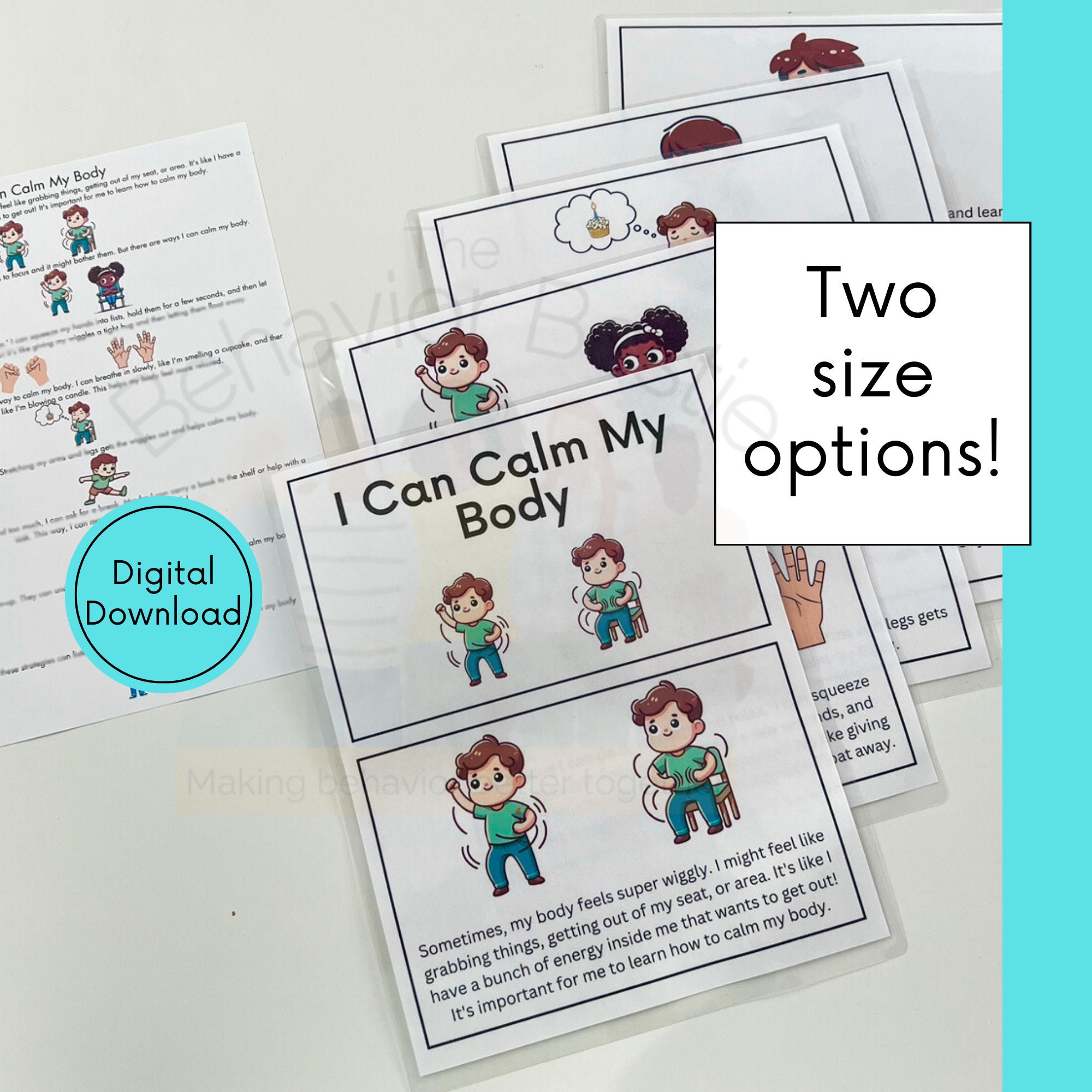 I Can Calm My Body, Social Skills Story for Kids - Etsy