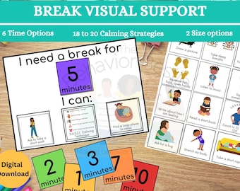 Boardmaker Take a Break Visual Prompting Card - Etsy
