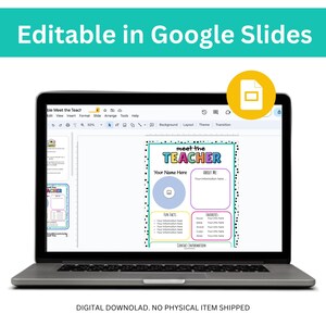 Editable Meet the Teacher Template: Canva, Google Slides, Powerpoint ...