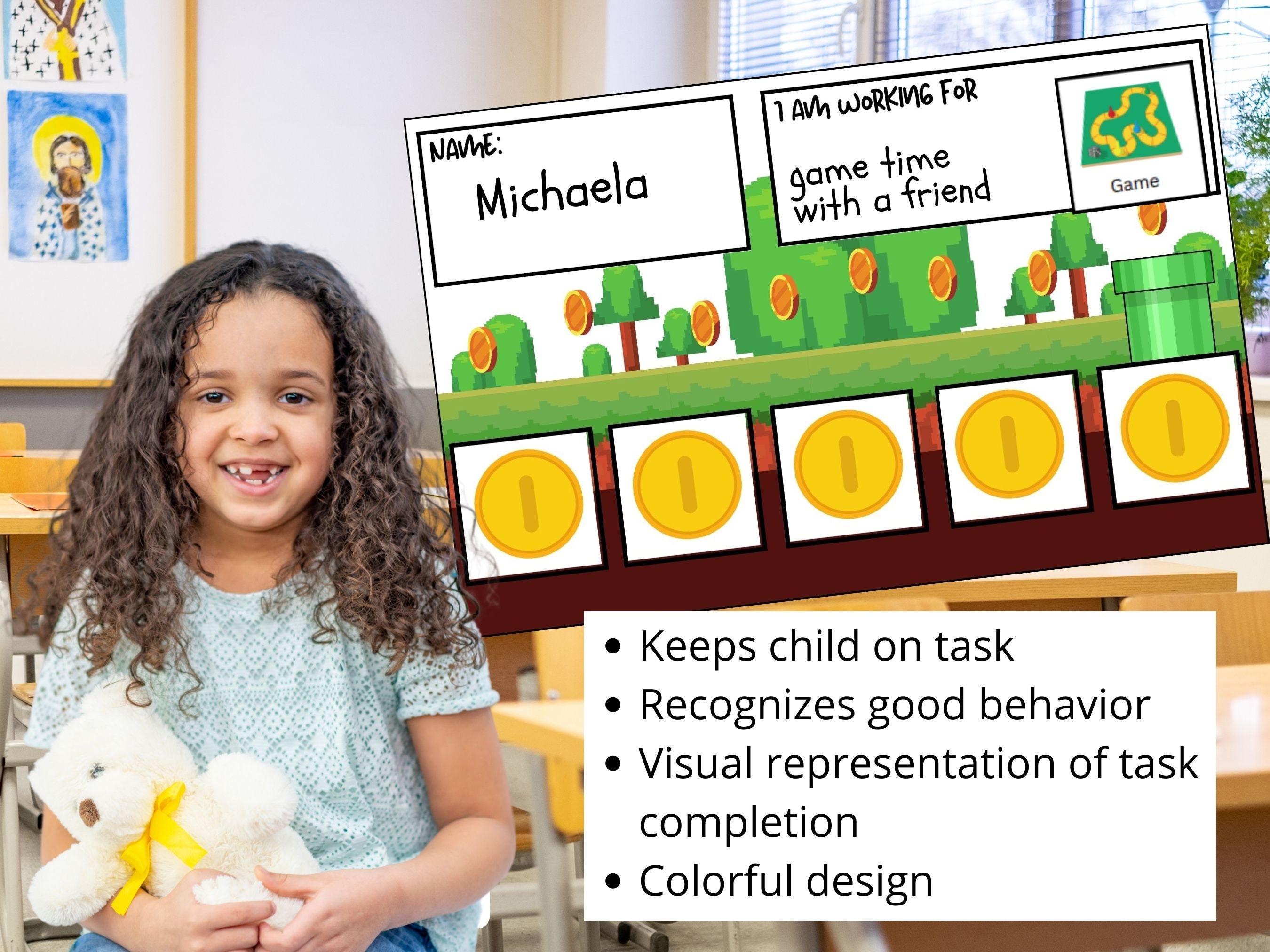 Video Game Reward Chart, Kids Reward Chart Video Game Theme - Etsy