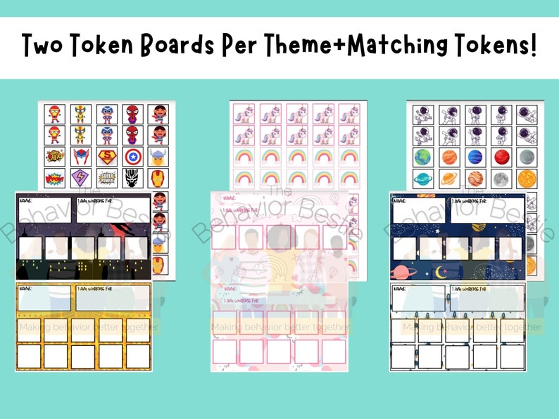 100 Token Boards Bundle | 100 Reward Charts Bundle | Good Behavior ...
