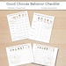 Classroom Behavior Chart: Positive Choices Checklist (PDF & PPT) - Etsy