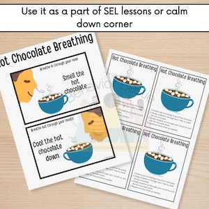 Hot Chocolate Breathing Strategy: Calming Visual for Kids (printable ...