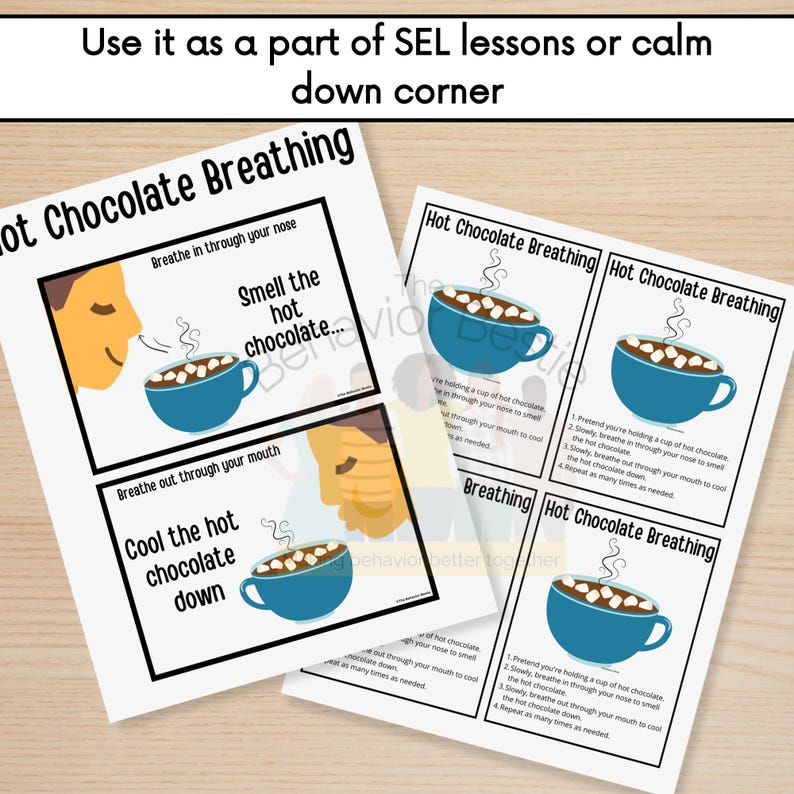 Hot Chocolate Breathing Strategy | Coping Skills| Breathing Visual for ...