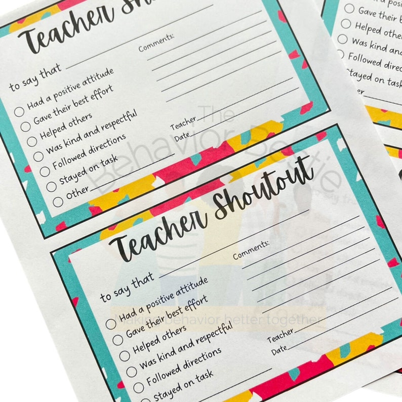 Digital Teacher Note for Students, Teacher Mail, Positive Note Home ...