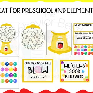 Gumball Reward Chart: Classroom Behavior Management (digital Download ...