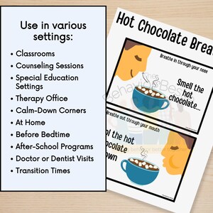 Hot Chocolate Breathing Strategy: Calming Visual for Kids (printable ...