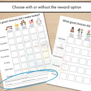 Classroom Behavior Chart: Positive Choices Checklist (PDF & PPT) - Etsy
