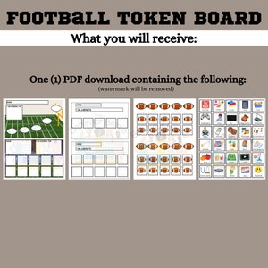 Football Token Reward Chart: Kids Sports Behavior System (PDF) - Etsy