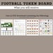 Football Token Board, Sports Reward Chart for Kids, Printable Token ...