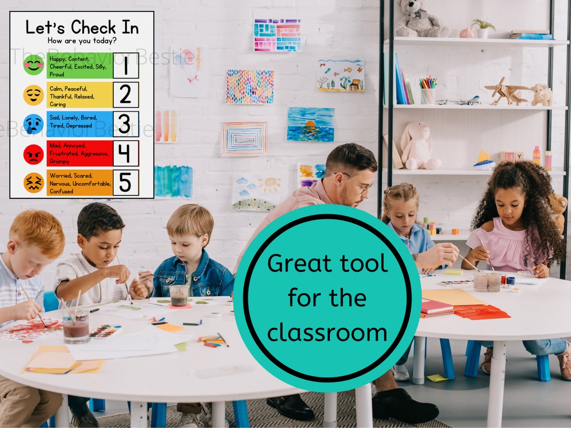 Editable Emotions Check-in Feelings Check in Daily - Etsy