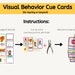 Visual Behavior Cue Cards for Kids: Keyring/lanyard (digital Download ...