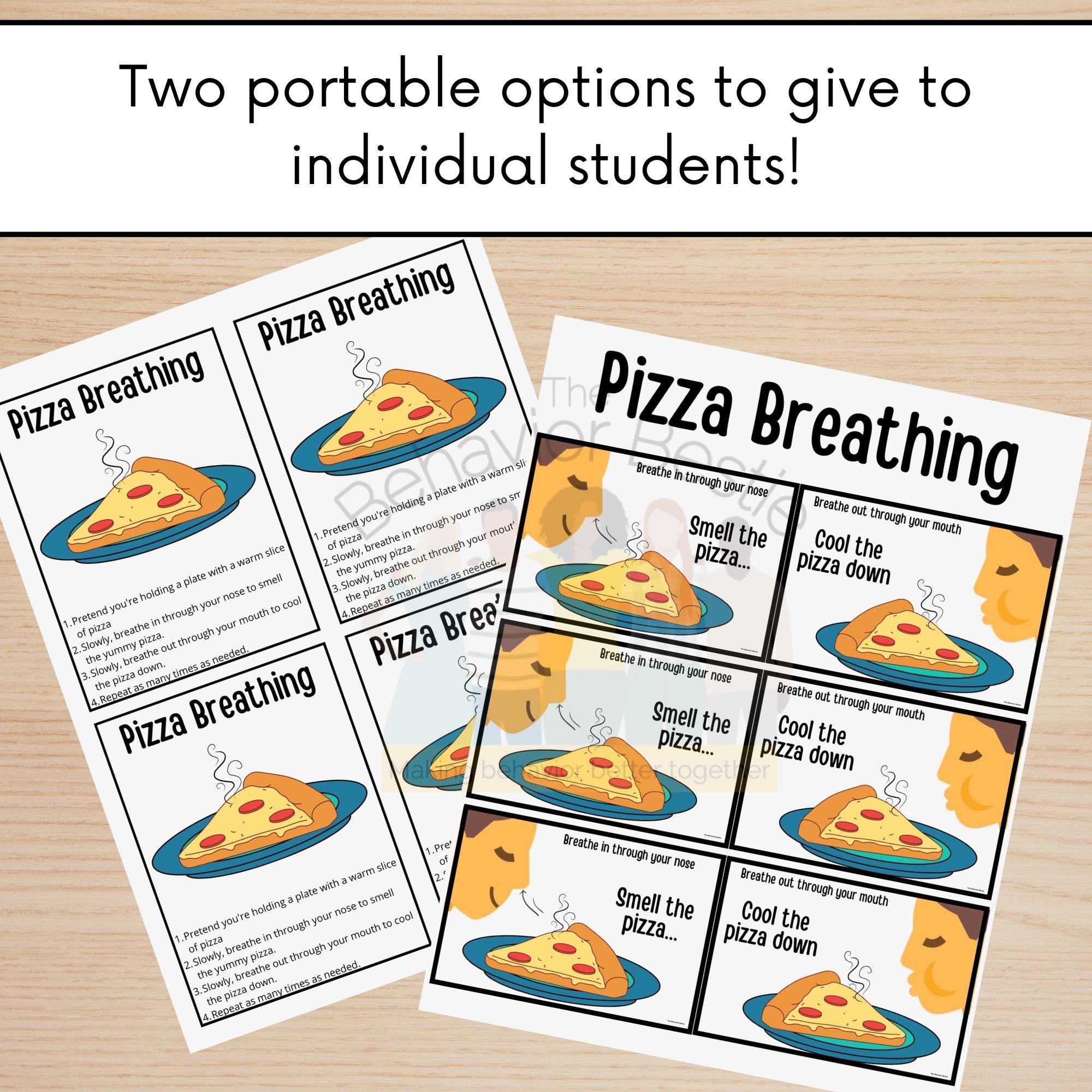 Pizza Breathing Strategy: Calming Skills for Kids (printable PDF) - Etsy