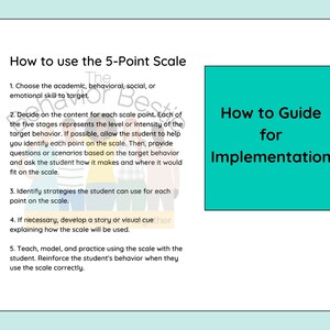 Incredible 5 Point Scale | Behavior Scale | Feelings Scale | 5-point ...