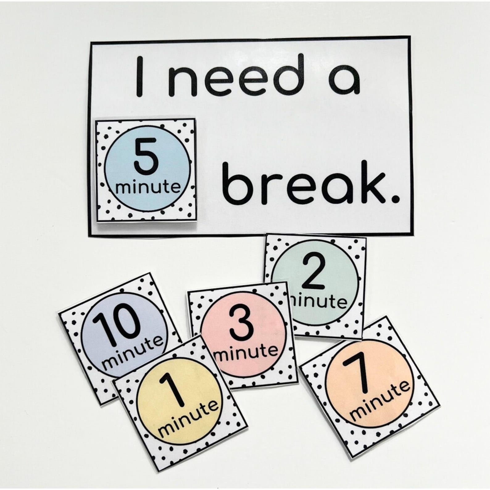 Classroom Break Cards: Calm Down Corner Visuals (digital Download) - Etsy