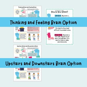 Emotional Regulation Brain Poster: Hand Model, Feelings Check-in (PDF ...