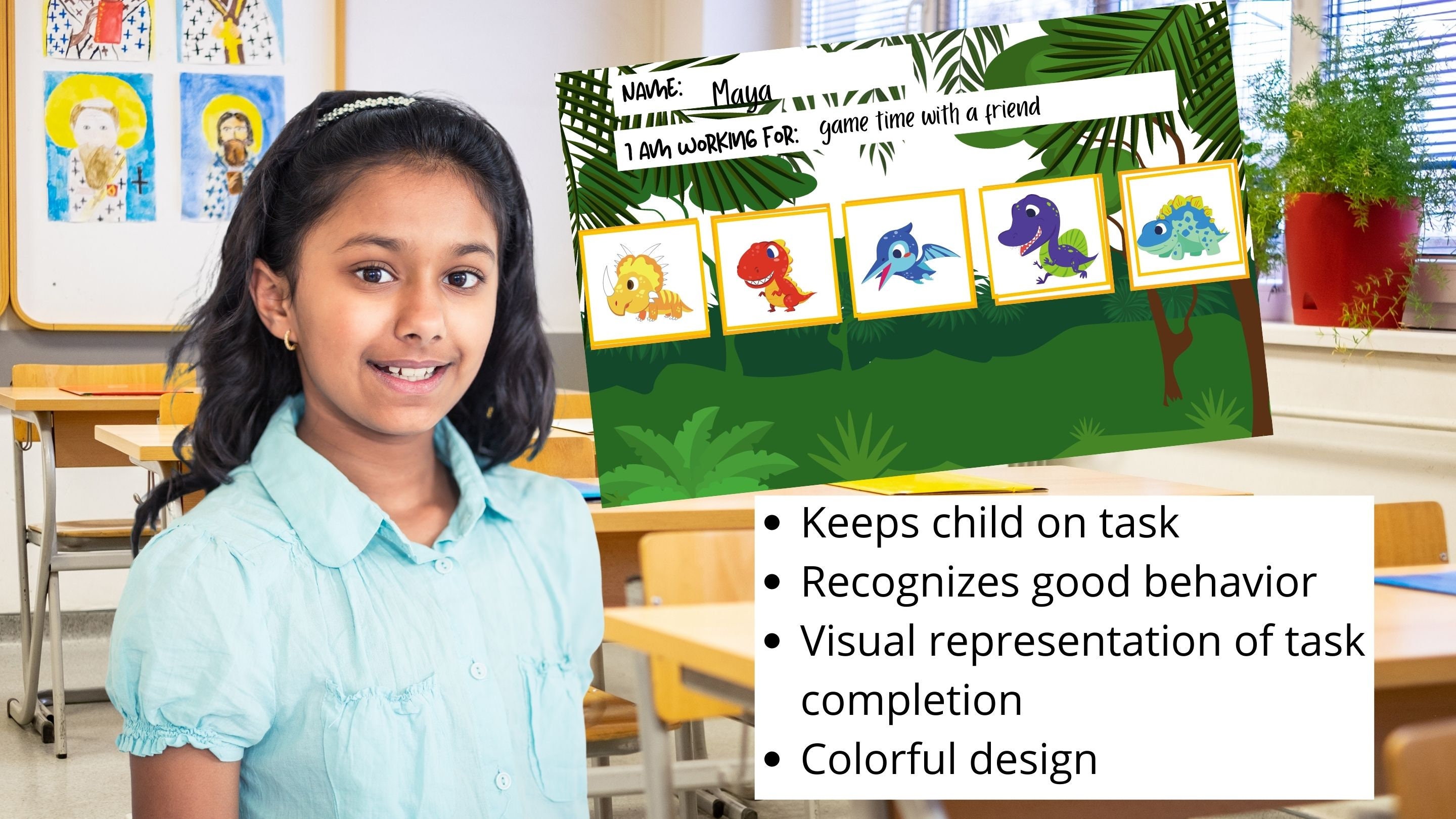 Dinosaur Token Board/dinosaur Reward Chart/printable Token Board ...