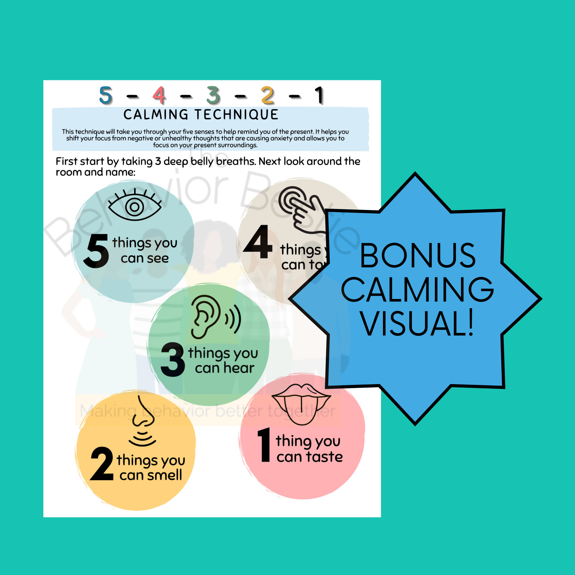 I Need a Break Visual for Calm Down Area, Break Card for Emotional ...