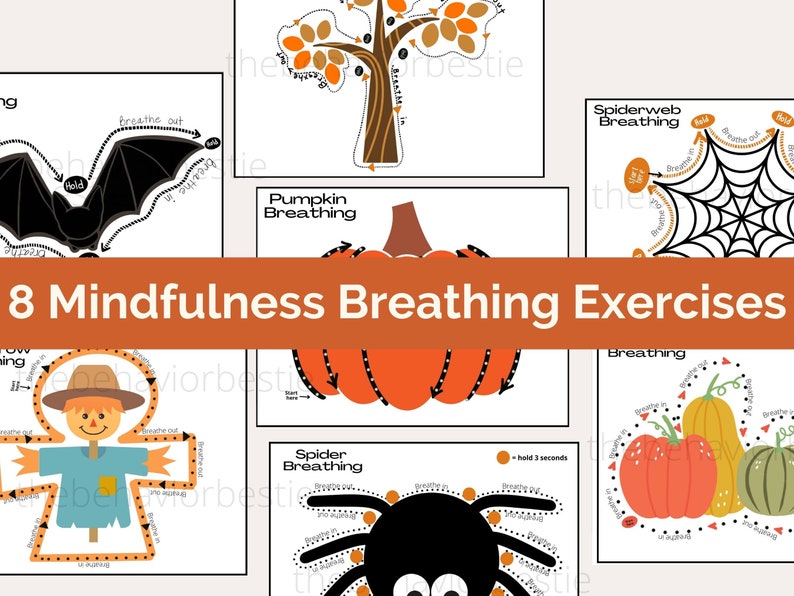 Fall Themed Mindfulness Breathing Cards Mindfulness Breathing Activity ...