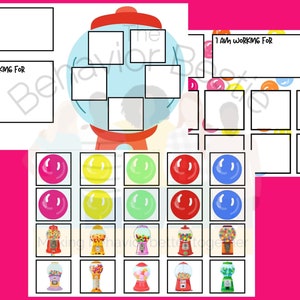 Gumball Sticker Chart | Gumball Token Board | Positive Behavior Chart ...