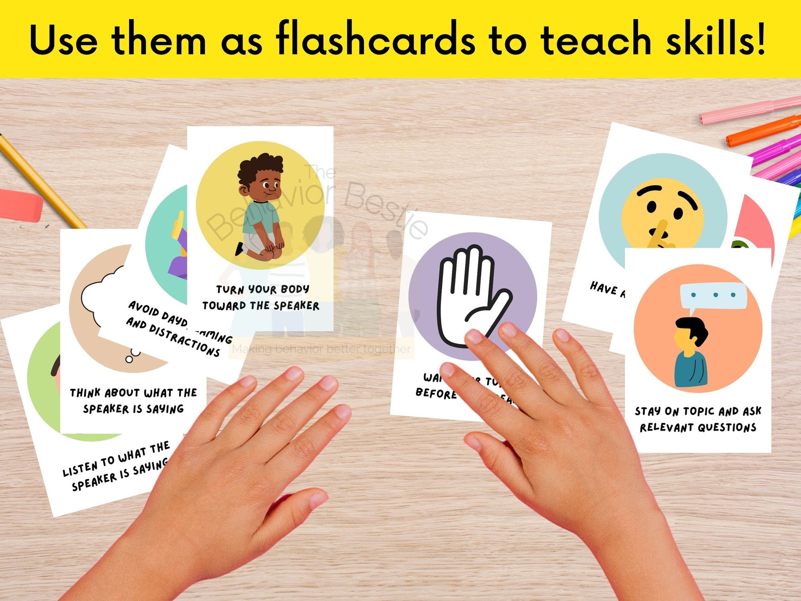 Active Listening Skills Poster: Classroom Bulletin Board (digital ...