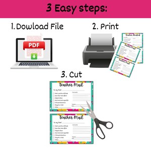 Digital Teacher Note for Students, Teacher Mail, Positive Note Home ...