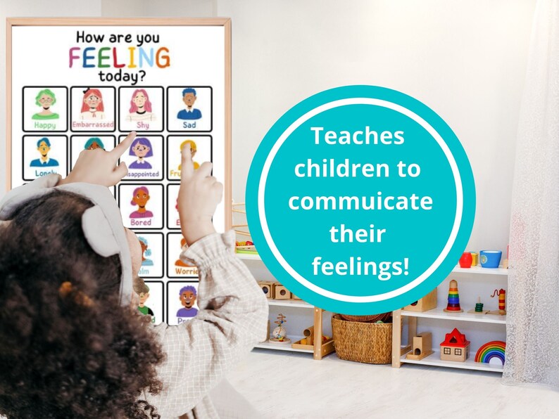 Digital Feelings Poster Printable Emotions Poster Calm Down Corner Cozy ...