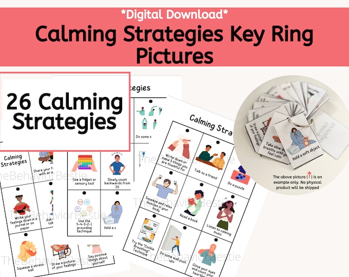 Self Regulation Cards for Kids: Anxiety Coping Flashcards (PDF) - Etsy ...