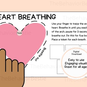 Breathing Exercise Cards for Kids: Calming & Coping Tools (PDF) - Etsy