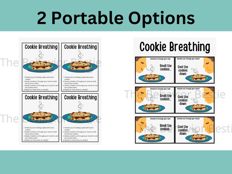 Cookie Breathing Strategy | Coping Skills| Breathing Visual for Kids ...