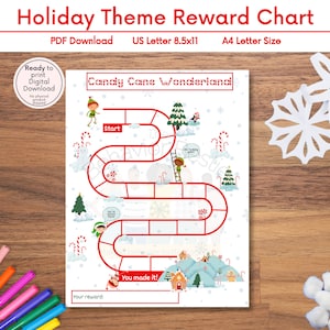 Christmas Reward Chart: Holiday Behavior Tracker (digital Download) - Etsy