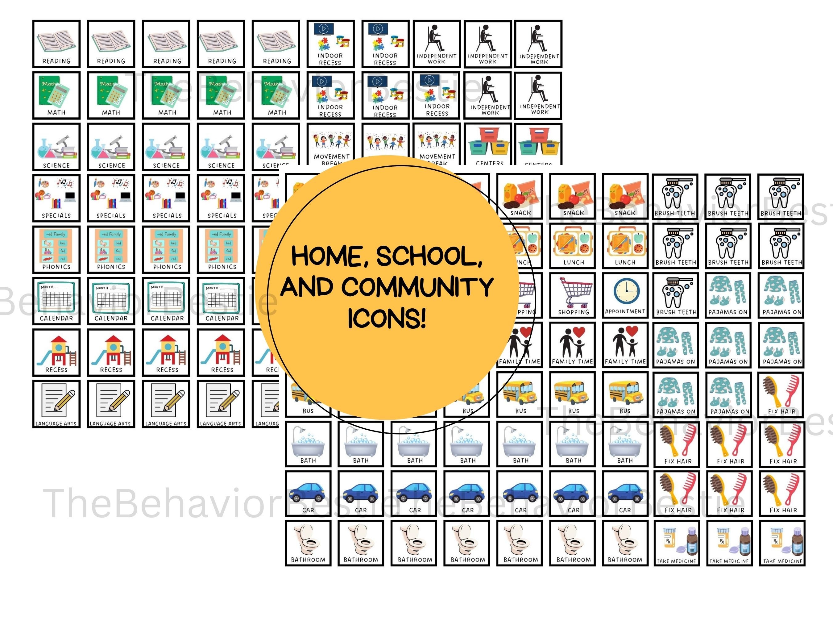Kid's Visual Weekly Schedule: 400+ Icons, Autism & ADHD Friendly ...