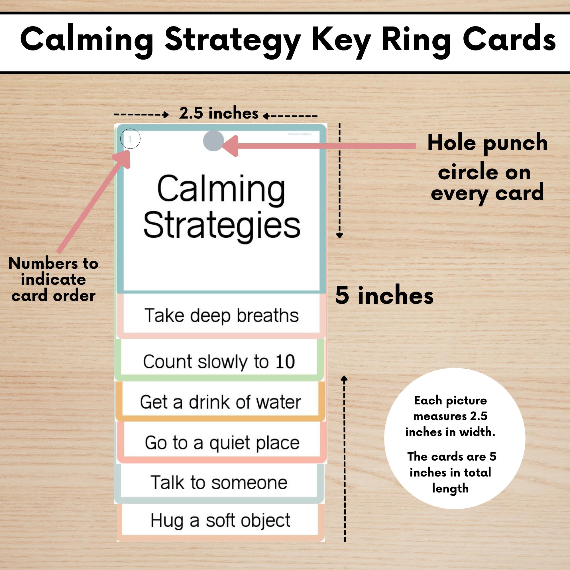 Calming Strategy Cards: Portable Coping Skills (digital Download) - Etsy