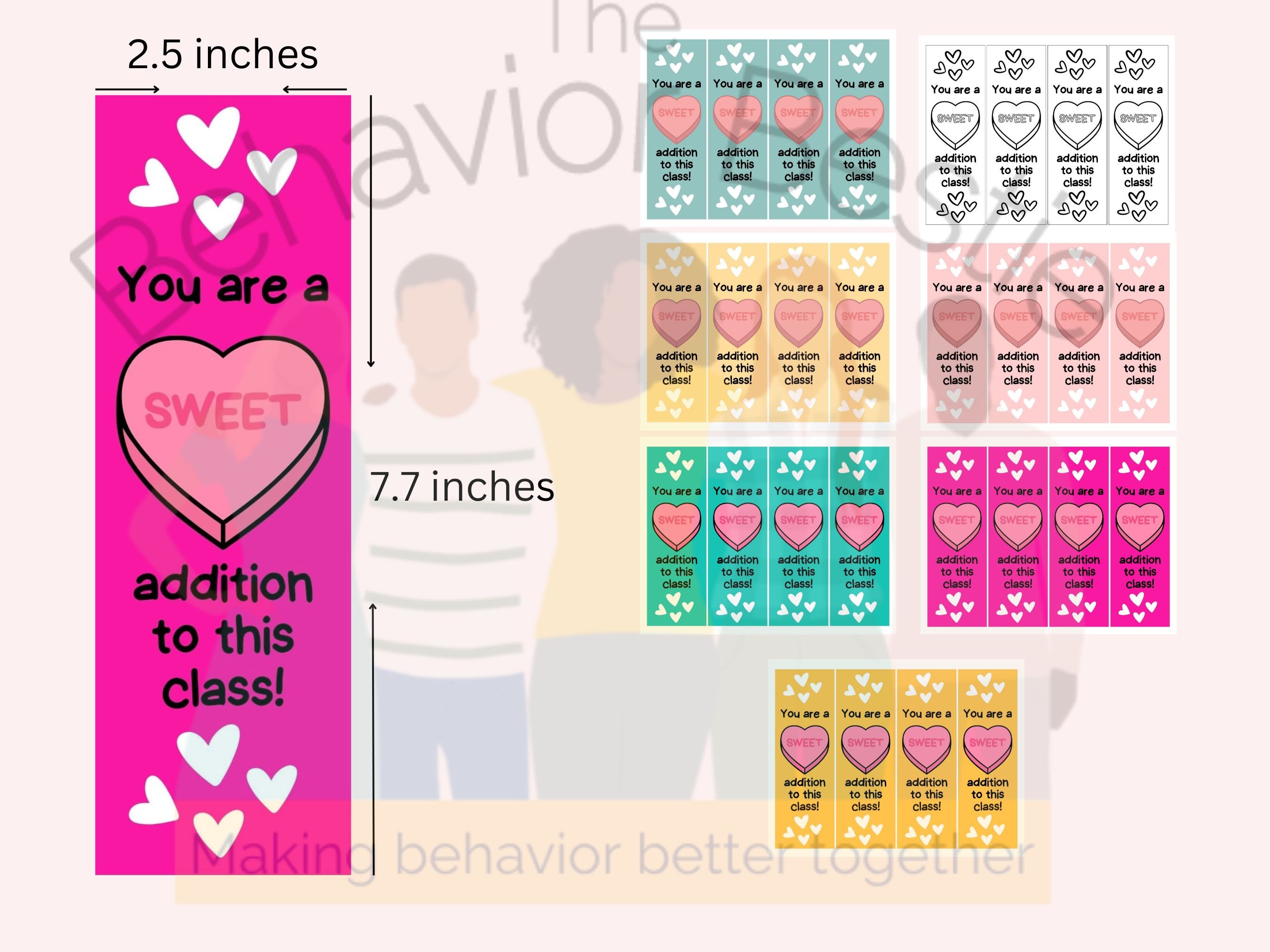Printable Valentine's Day Bookmark for Students | Digital Valentine's ...