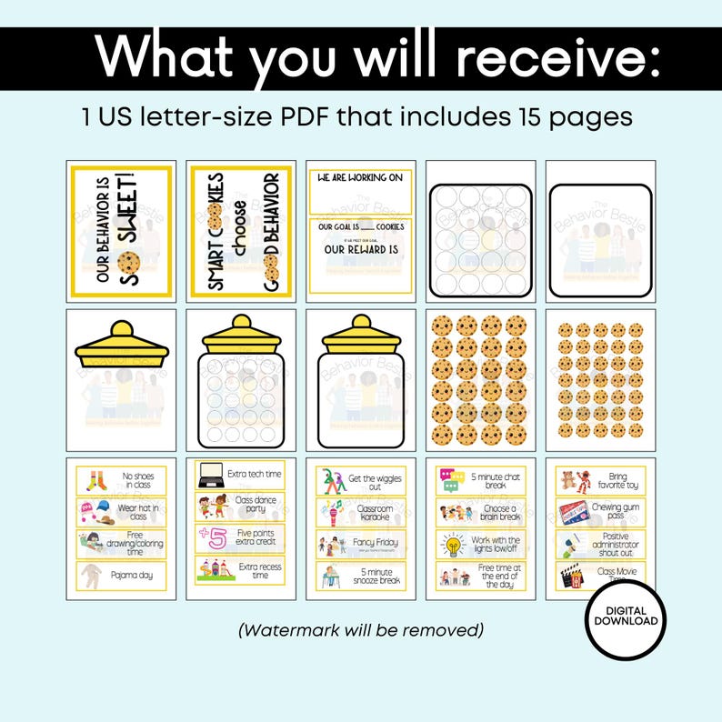 Cookie Jar Class Reward System: Classroom Behavior Tool (digital ...