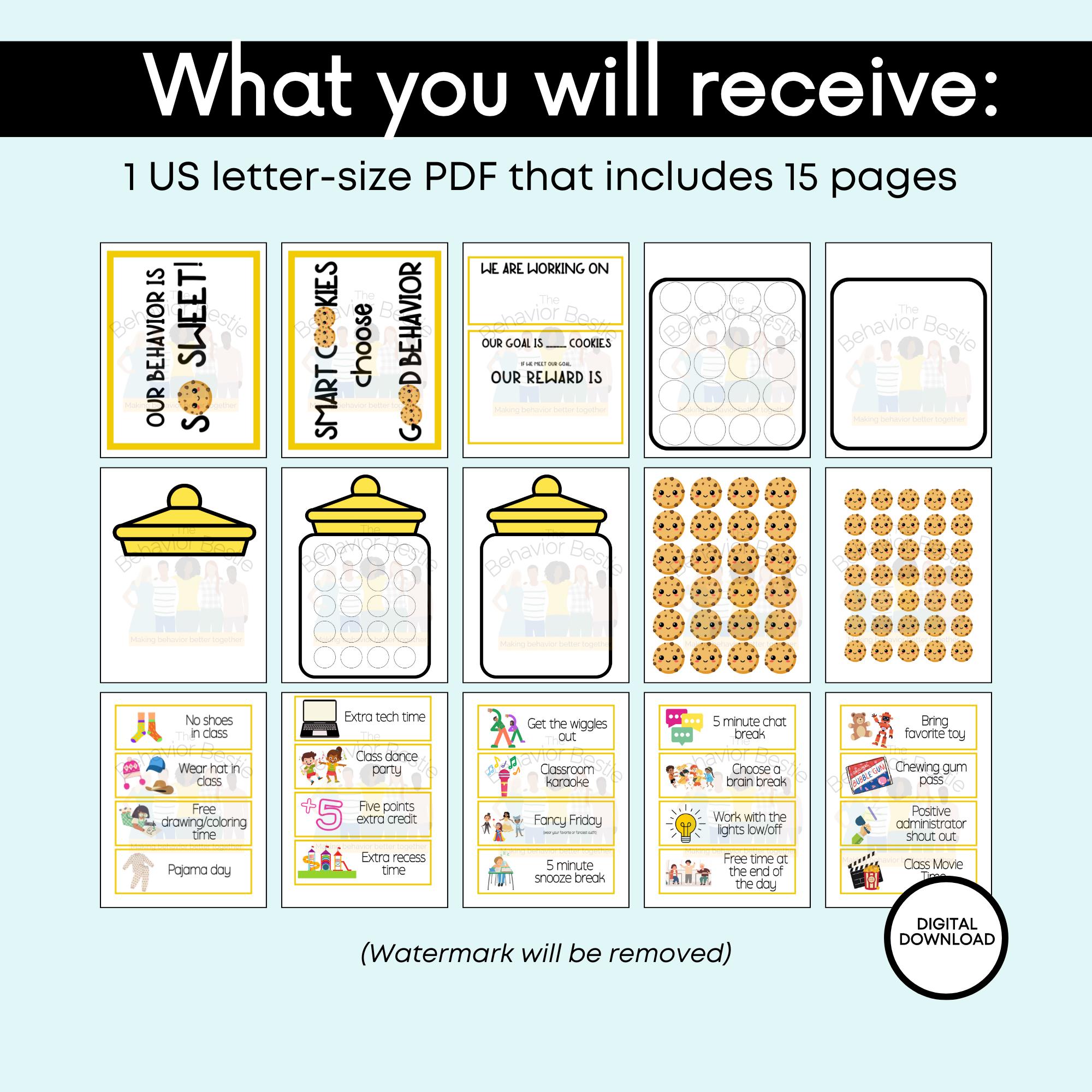 Cookie Jar Class Reward System: Classroom Behavior Tool (digital ...
