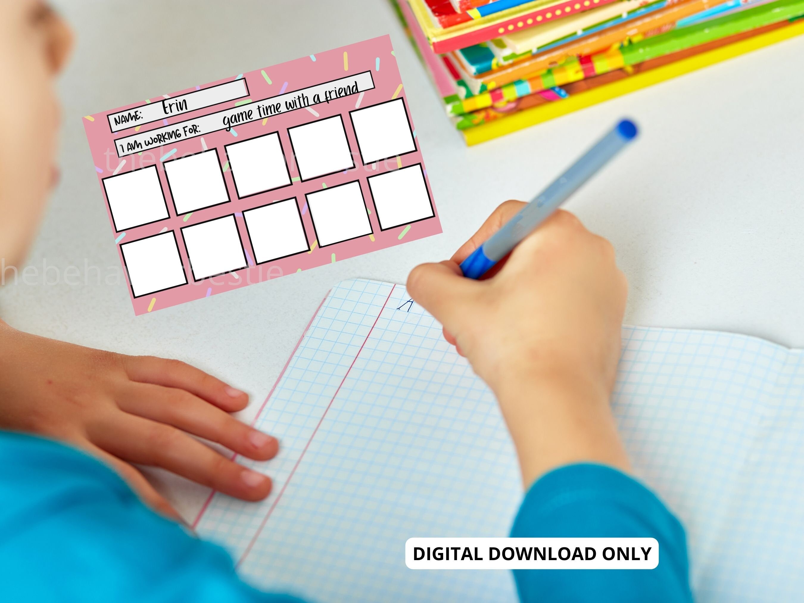 Donut Reward Chart Digital Behavior Chart Donut Sticker Chart Donut ...