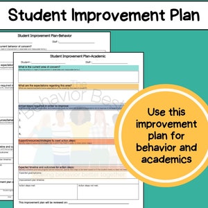 Editable Student Behavior Plan Template (digital Download) - Etsy