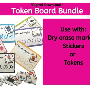 Digital Token Board Bundle | Sticker Chart Bundle | Behavior Chart ...