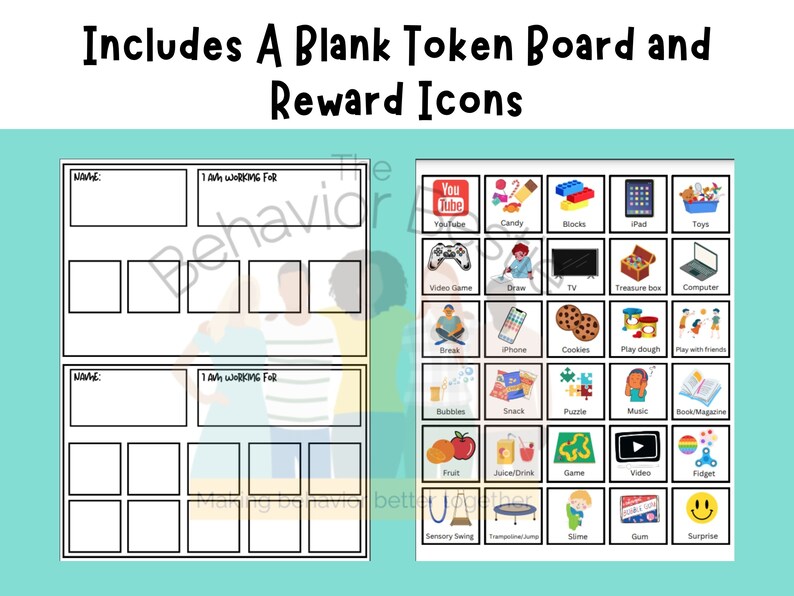 100 Token Boards Bundle | 100 Reward Charts Bundle | Good Behavior ...