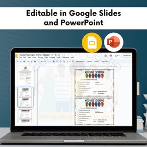 Editable Teacher Notes | Christmas Lights Theme | Positive Behavior ...