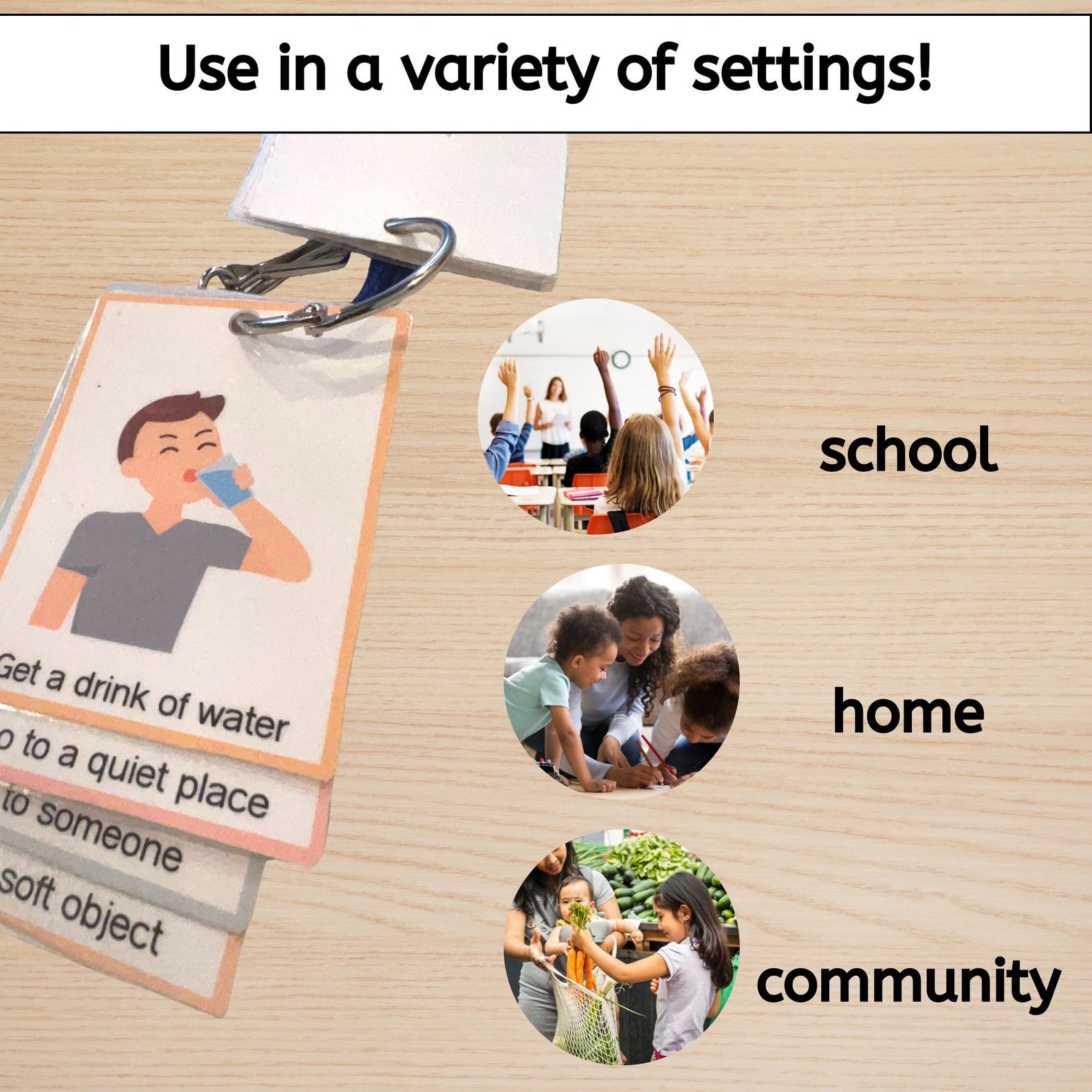 Printable Behavior Cue Cards: Calming Strategies, Classroom Management ...