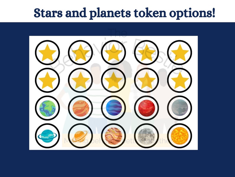 Outer Space Token Board Astronaut Reward Chart Space Reward Chart Outer ...