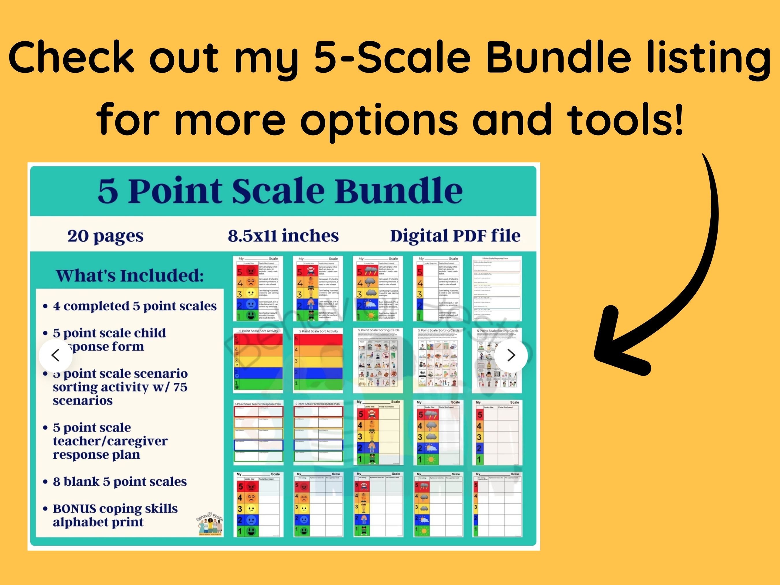 Digital 5-point Scale Weather 5 Point Scale Behavior Scale Feelings ...
